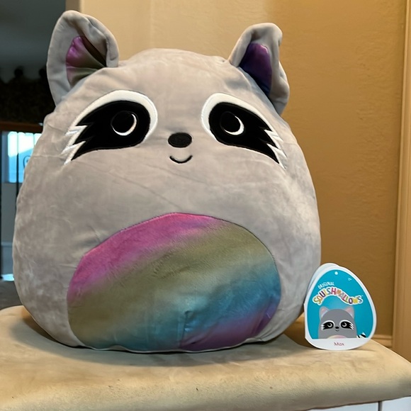 Squishmallows | Other | Squishmallow 6 Max The Raccoon | Poshmark